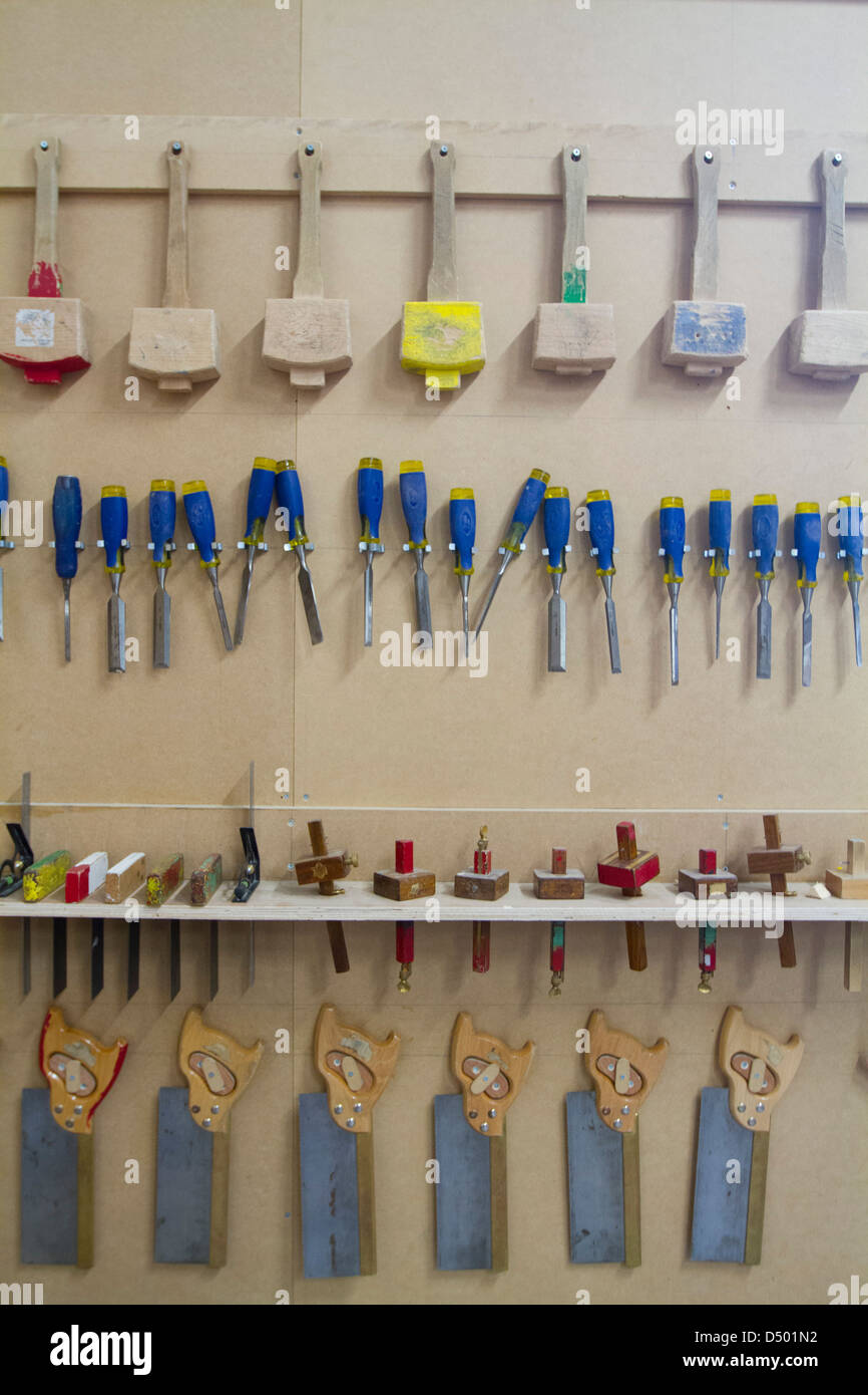 Construction and joinery course at Cardonald College, Glasgow Stock ...