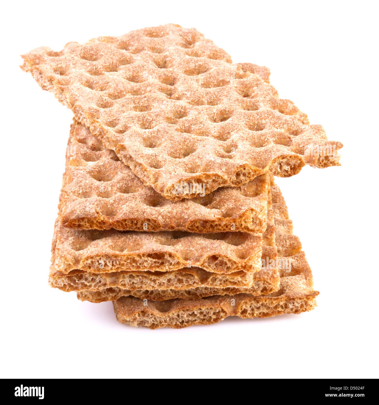 crisp bread isolated on white background, close up Stock Photo - Alamy