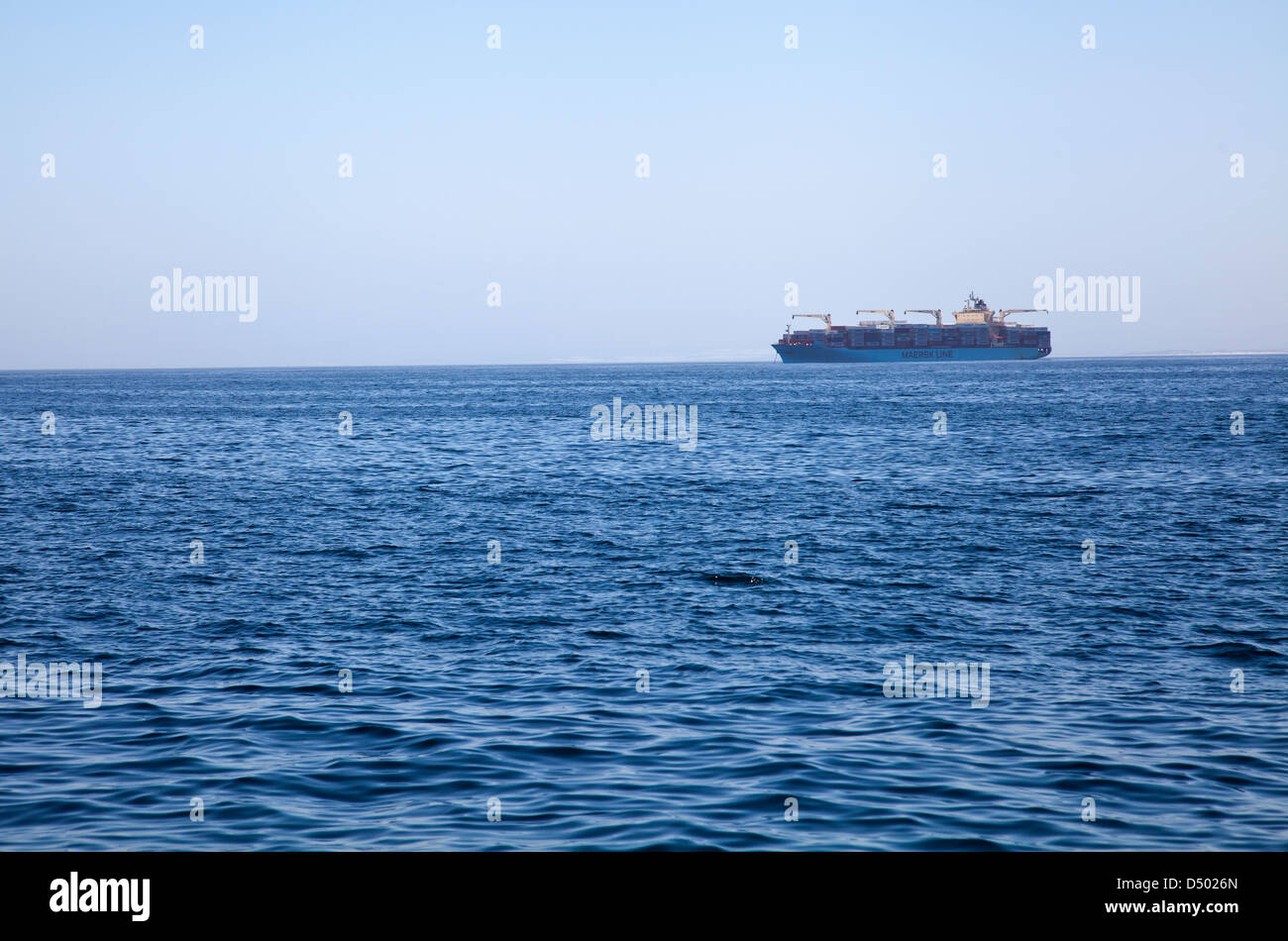 Maersk Line Container Ship in Table Bay - Cape Town - South Africa ...