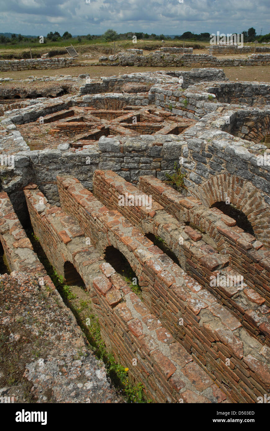 Roman mosaic floor ruins conimbriga hi-res stock photography and images ...