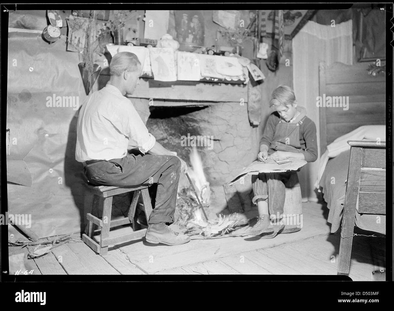 In October 1933, Esco Glandon, a renter at Bridges Chapel, lives on ...