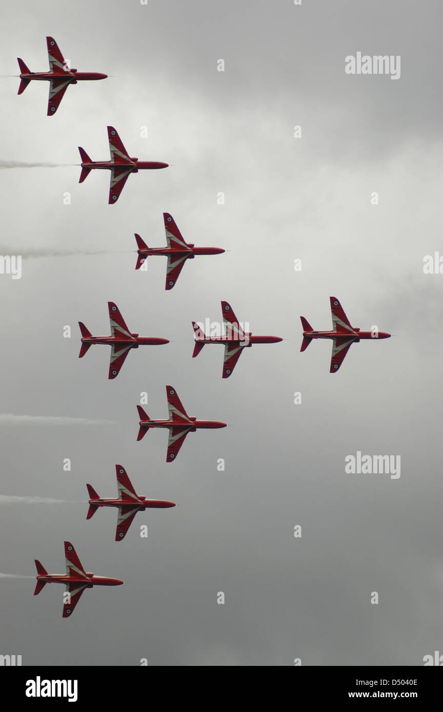The Red Arrows display team Stock Photo - Alamy