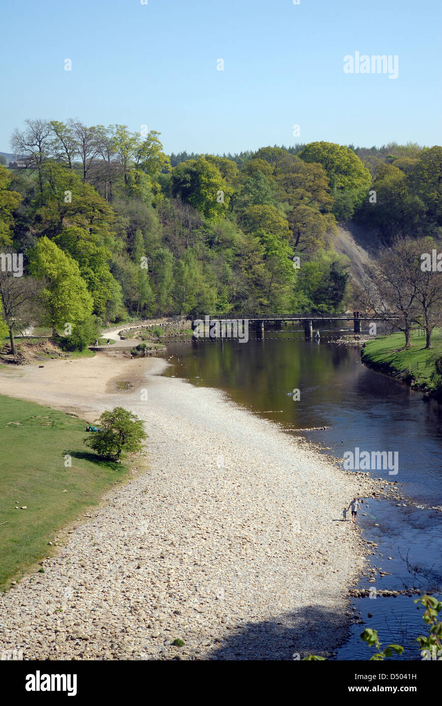 The River Wharfe is a river in Yorkshire, England Stock Photo - Alamy