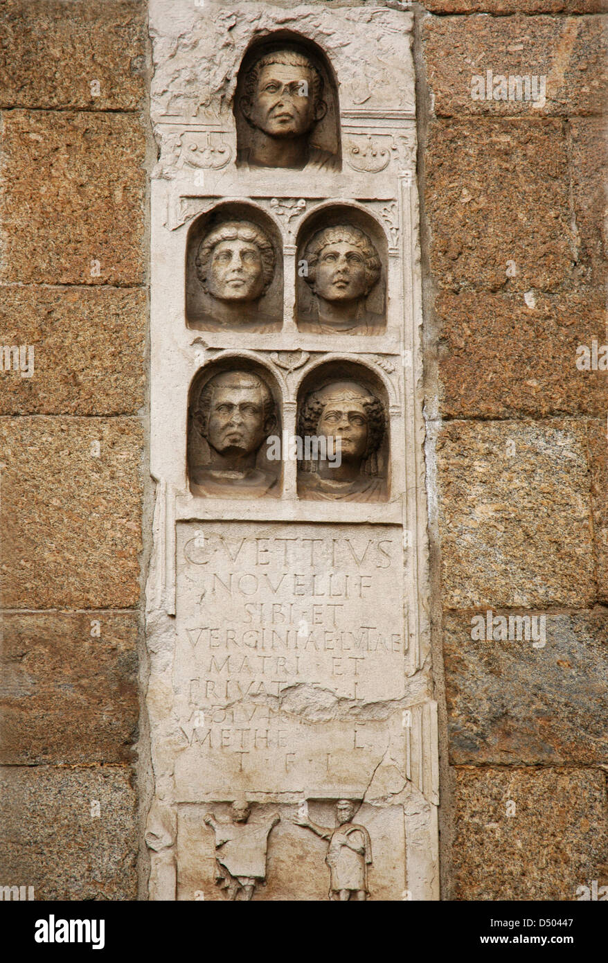 Gravestone relief roman empire hi-res stock photography and images - Alamy