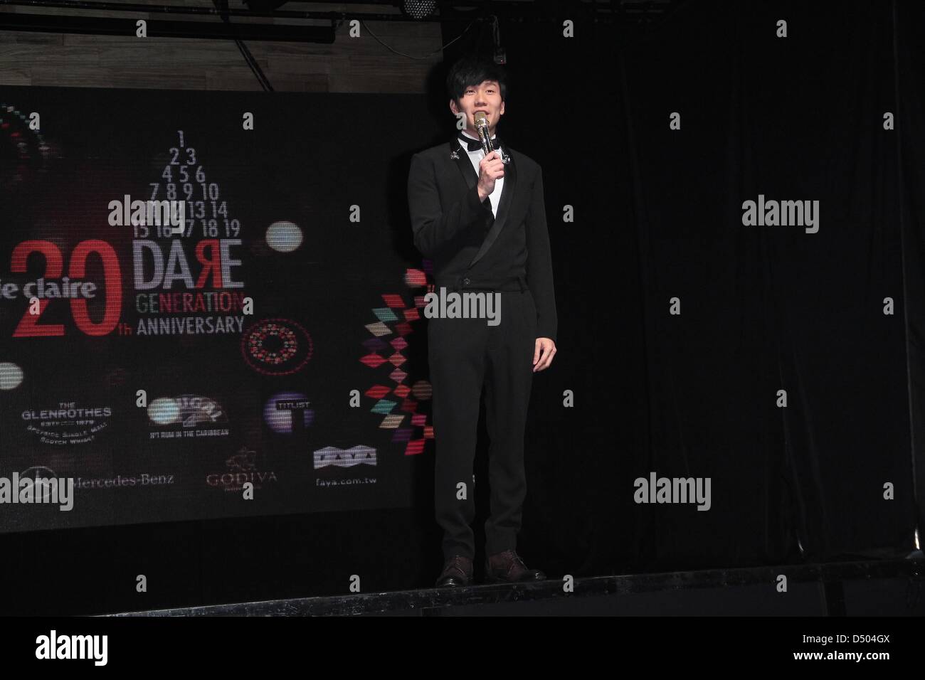 JJ Lam performed at a fashion magazine anniversary party in Taipei ...