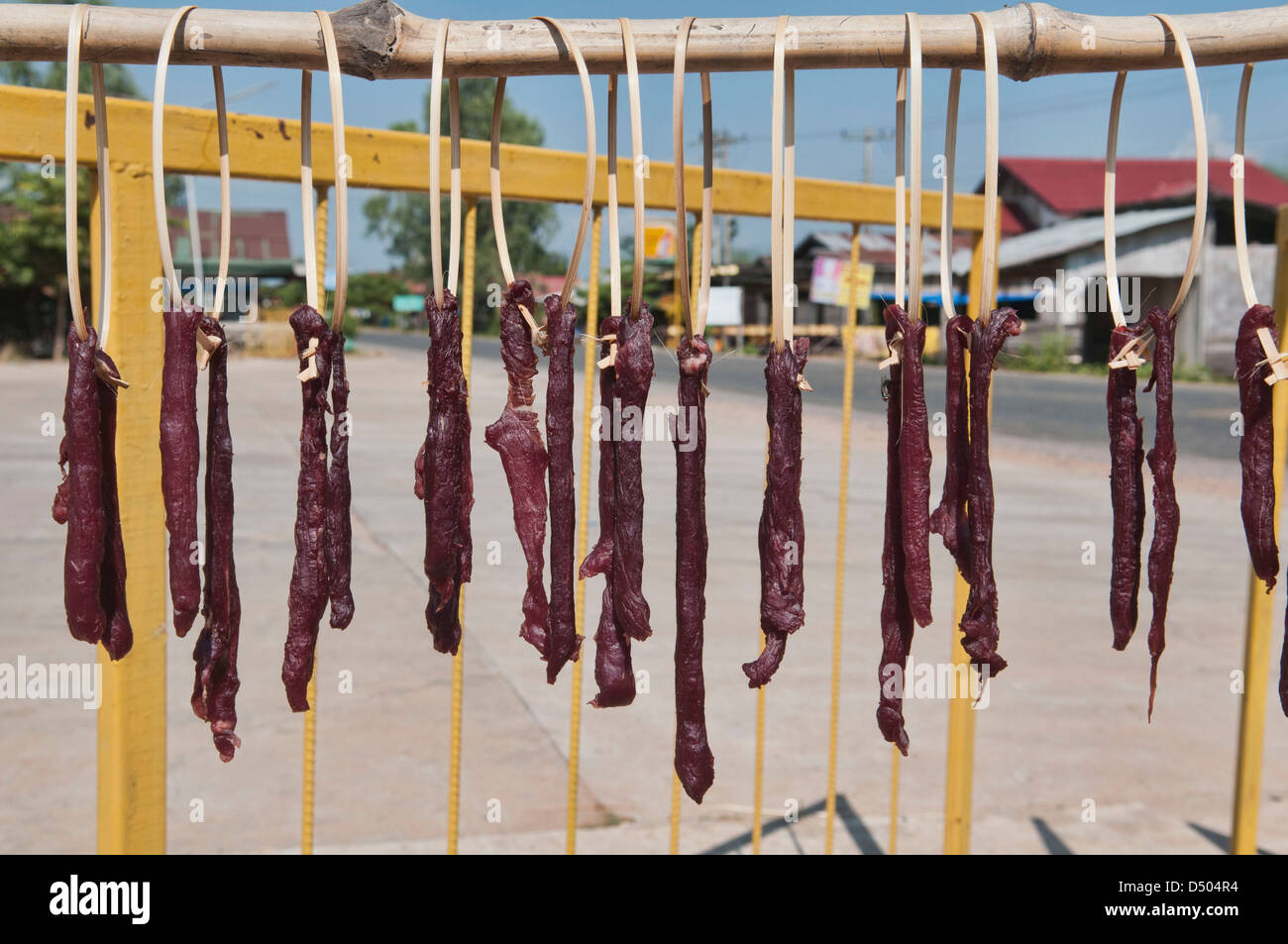 Meat drying in the sun hi-res stock photography and images - Alamy