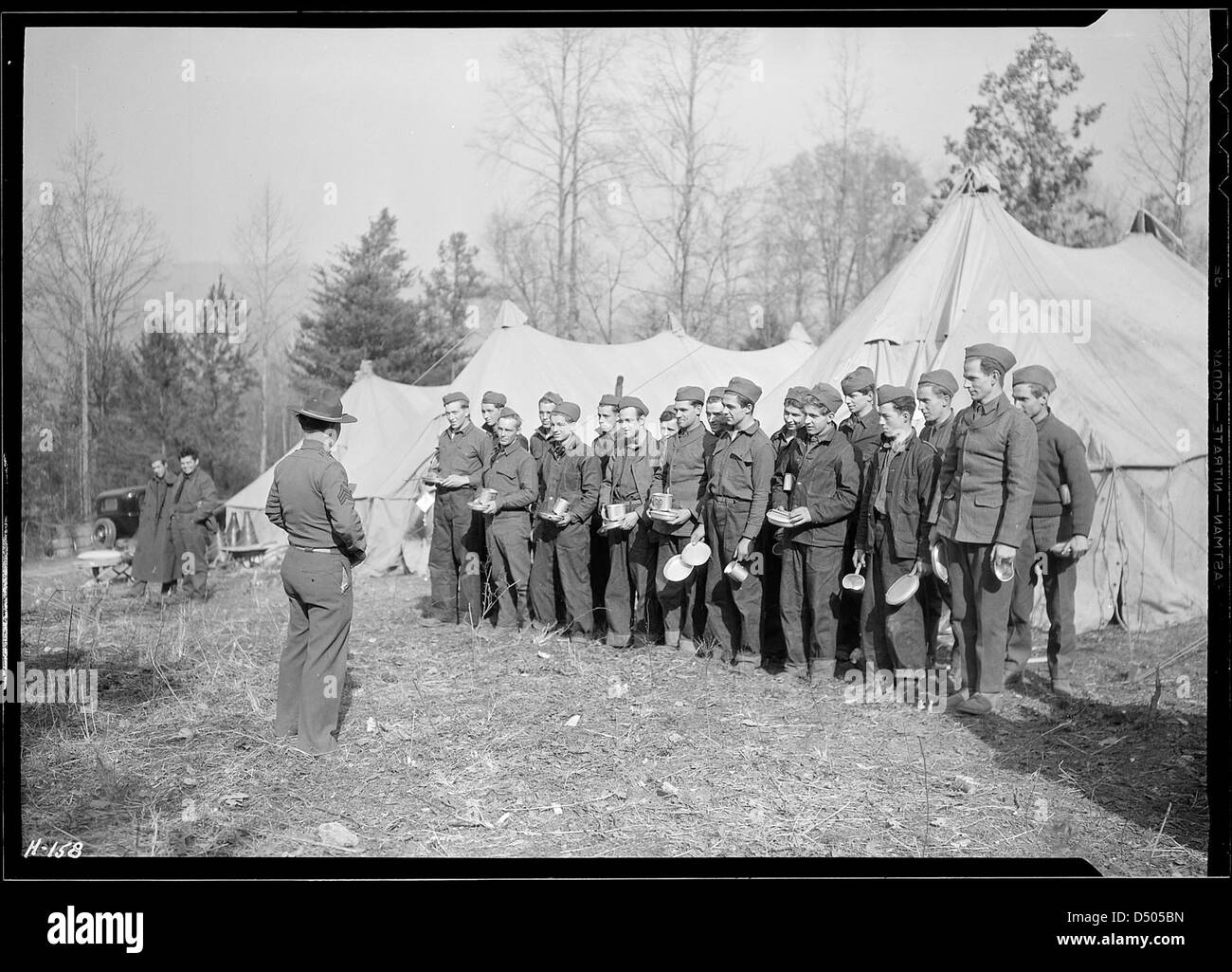 A photograph from November 1933 showing Sgt. Burke of the U.S. Army ...