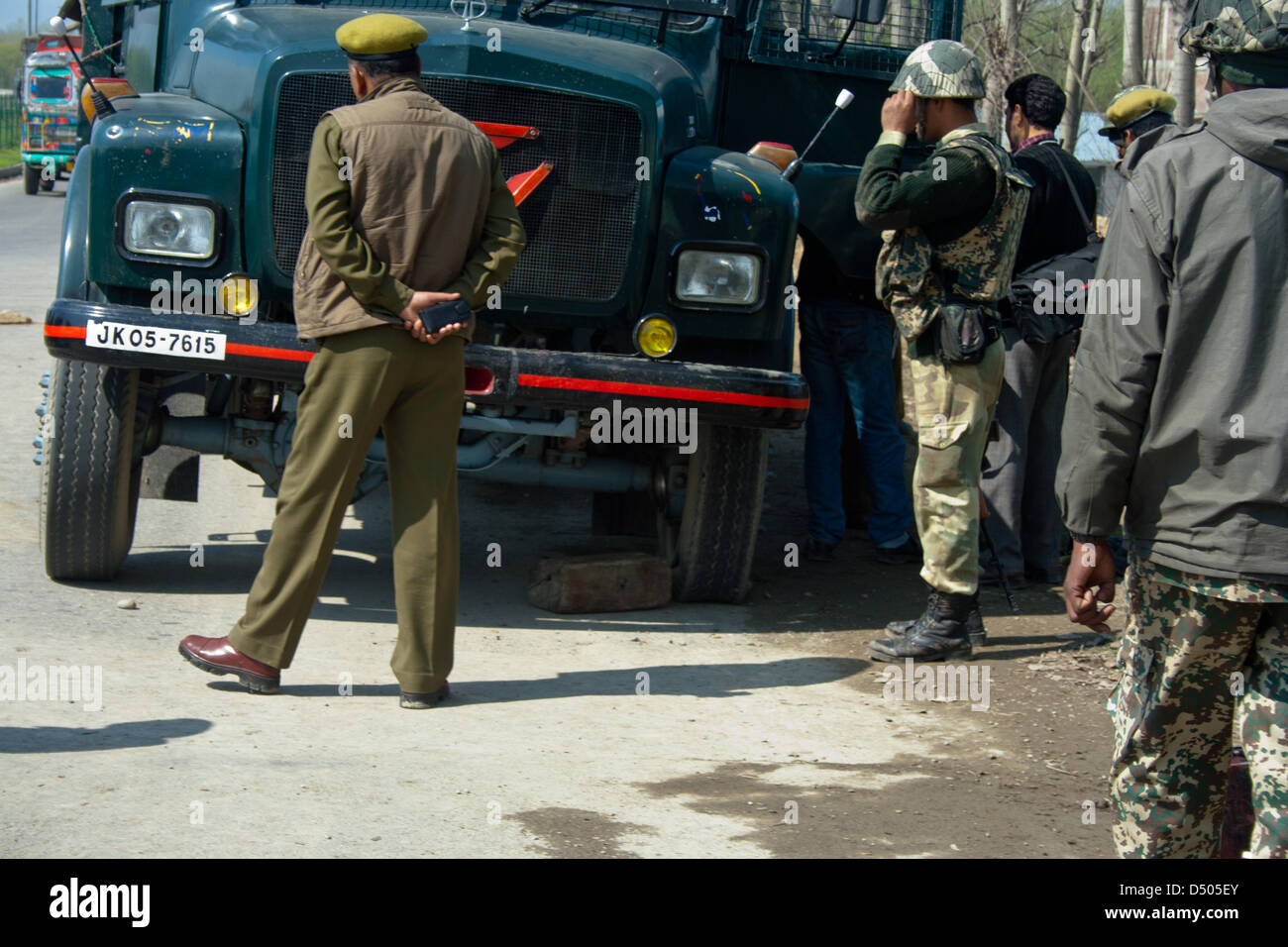 Indian border security force vehicle hi-res stock photography and ...