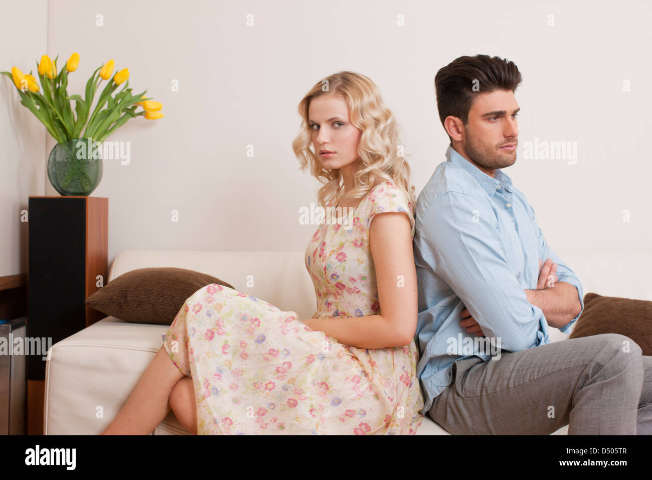 Couple having problem Stock Photo - Alamy