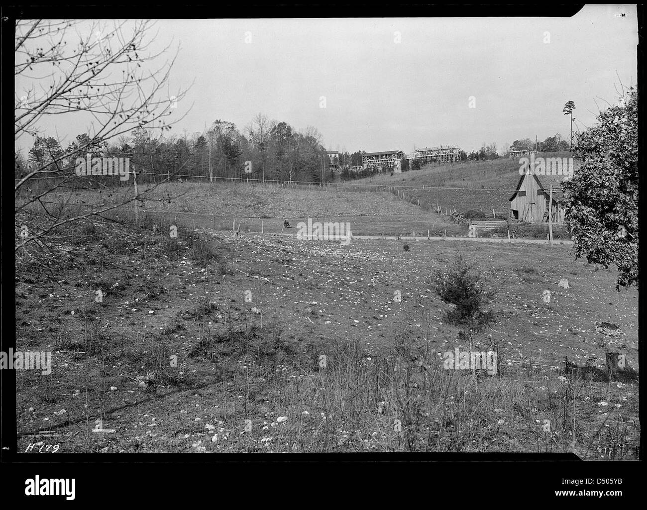 A photograph from November 1933 showing additional farmland purchased ...