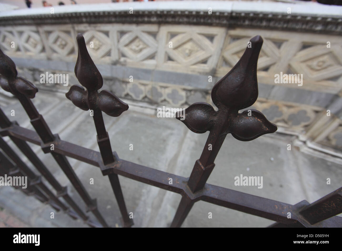 Fence in Siena, Italy Stock Photo - Alamy