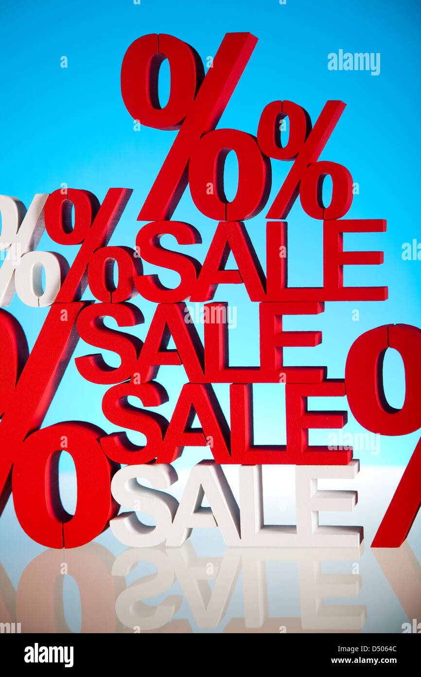 Sale background with percent Stock Photo - Alamy