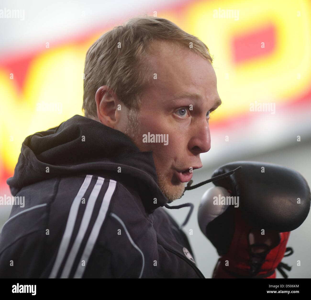 Finnish heavy weight boxing pro Robert Helenius poses with his boxing ...