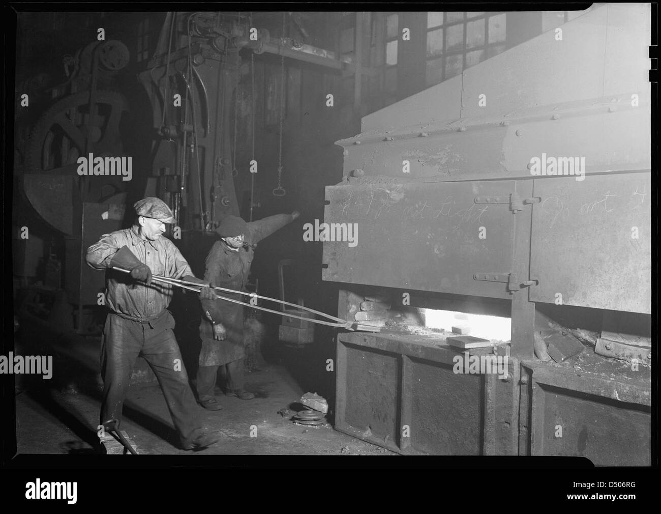 Blacksmith furnace Black and White Stock Photos & Images - Alamy