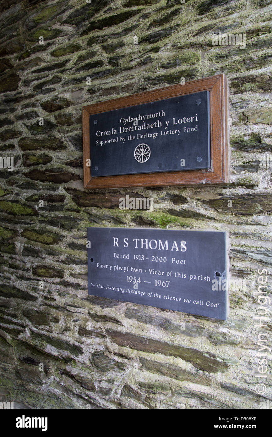 Welsh slate plaque hi-res stock photography and images - Alamy