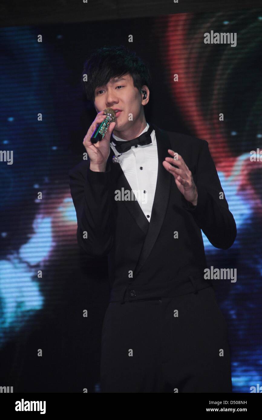 JJ Lam performed at a fashion magazine anniversary party in Taipei ...