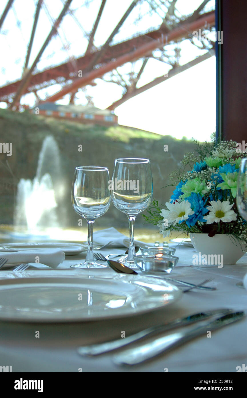 A dining table in beautiful location Stock Photo - Alamy