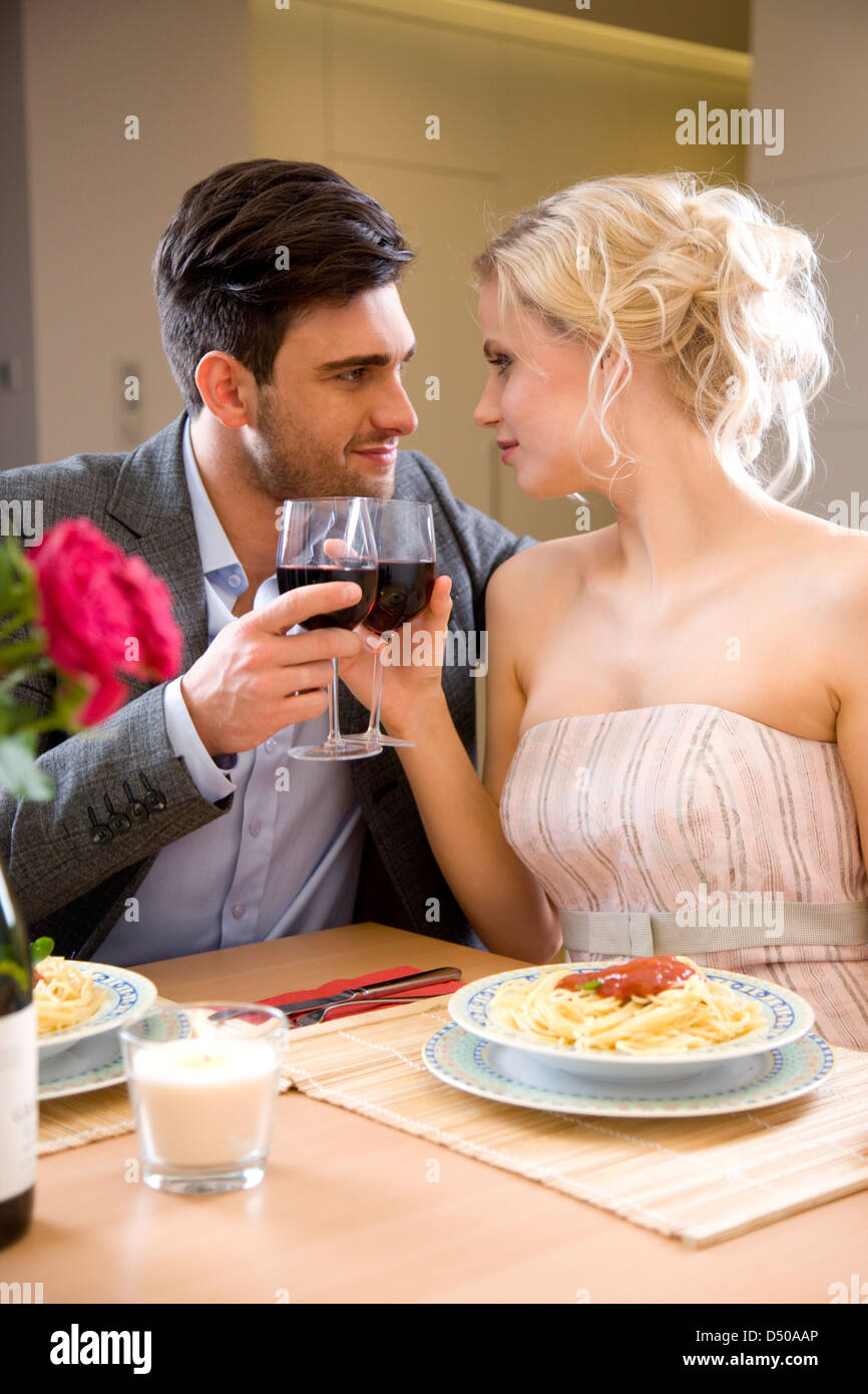 Couple on romantic date Stock Photo - Alamy