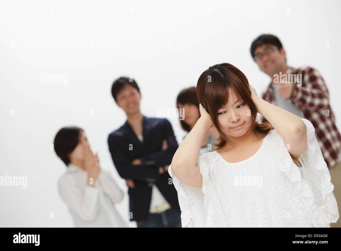 Group a from the waist up hi-res stock photography and images - Alamy