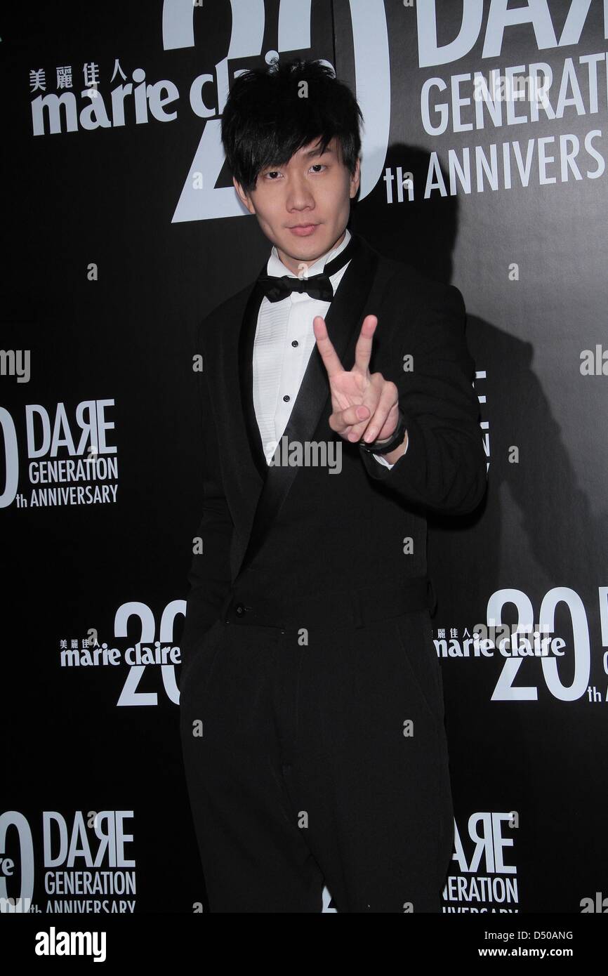 JJ Lam performed at a fashion magazine anniversary party in Taipei ...