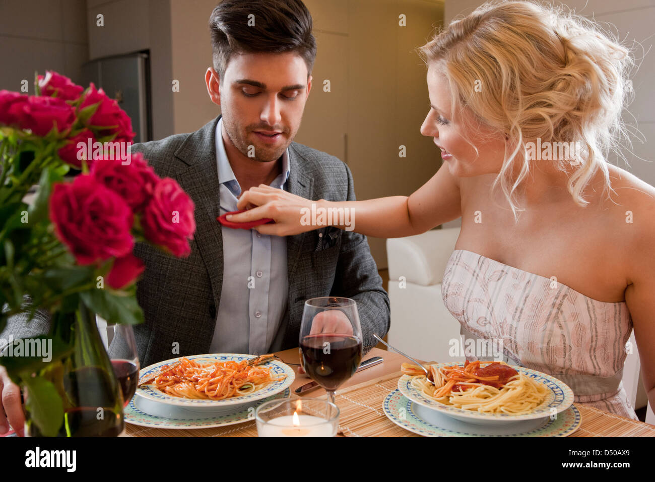 Couple on romantic date Stock Photo - Alamy