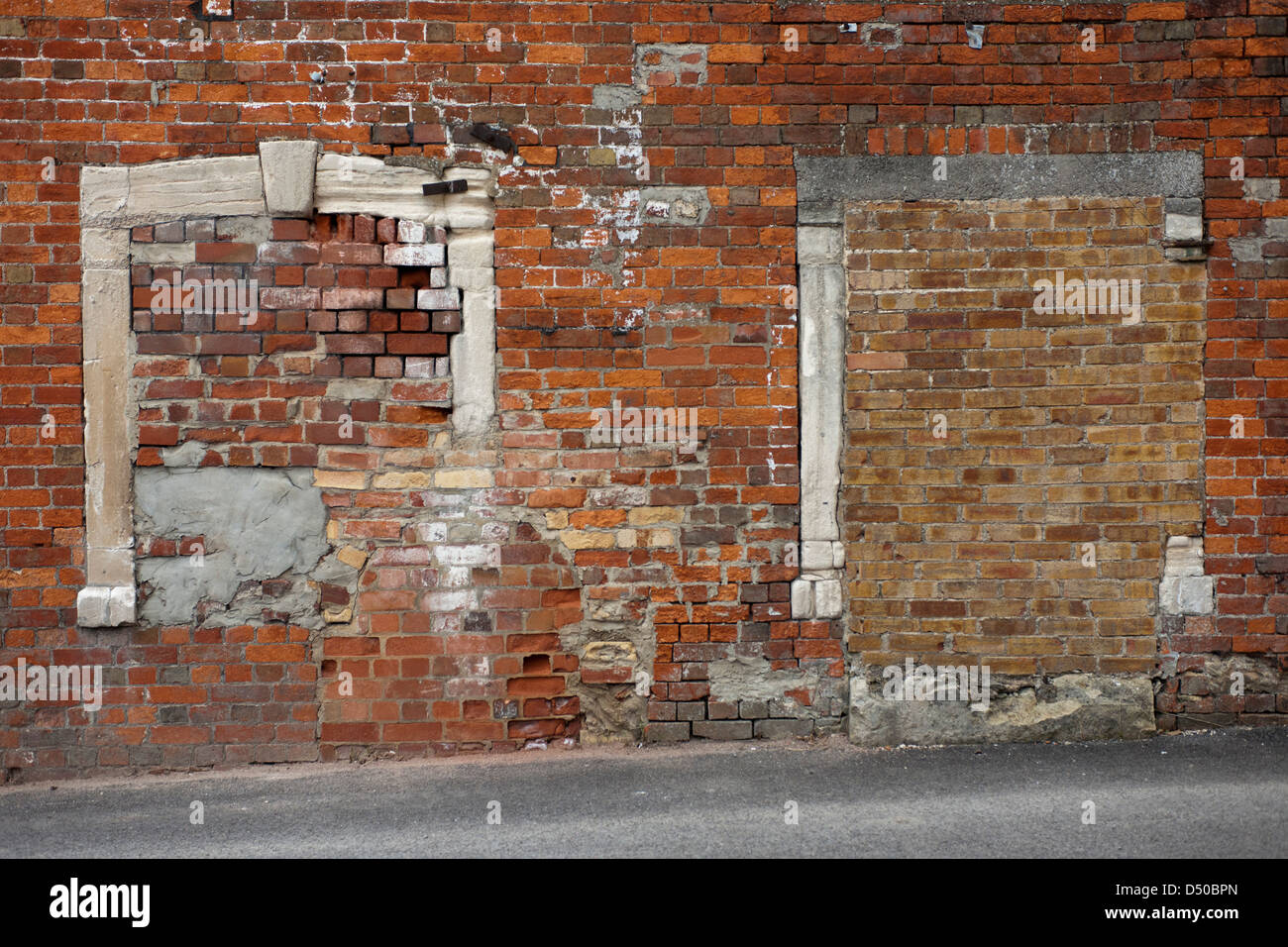 bricked up windows Stock Photo - Alamy