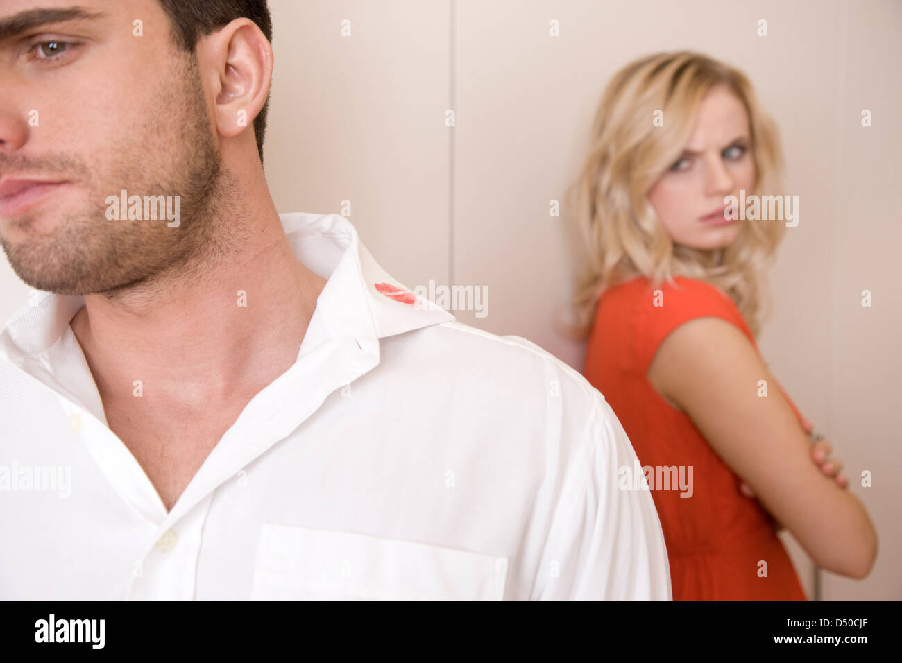 Couple having a fight Stock Photo - Alamy