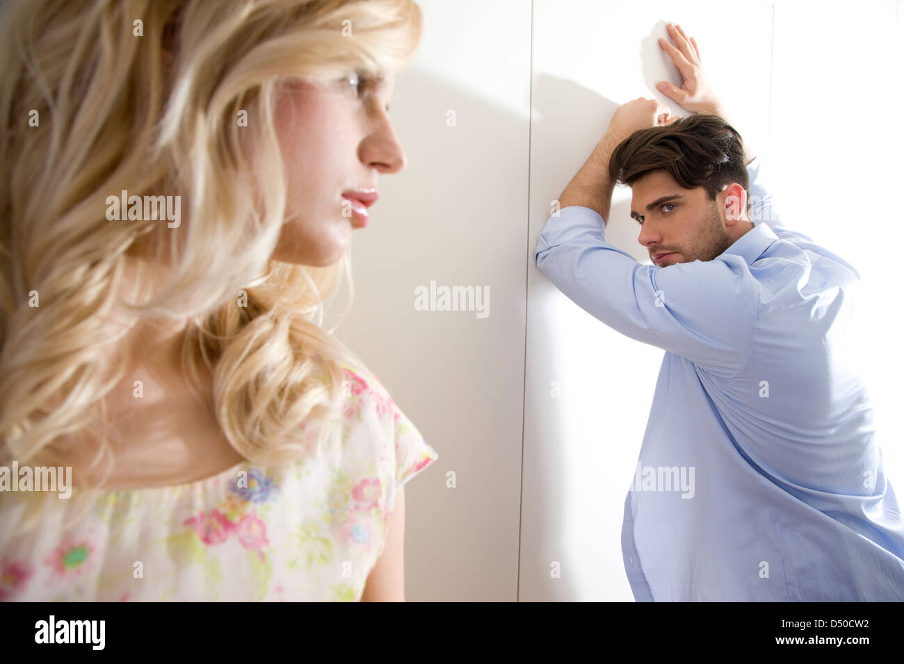 Couple having a fight Stock Photo - Alamy