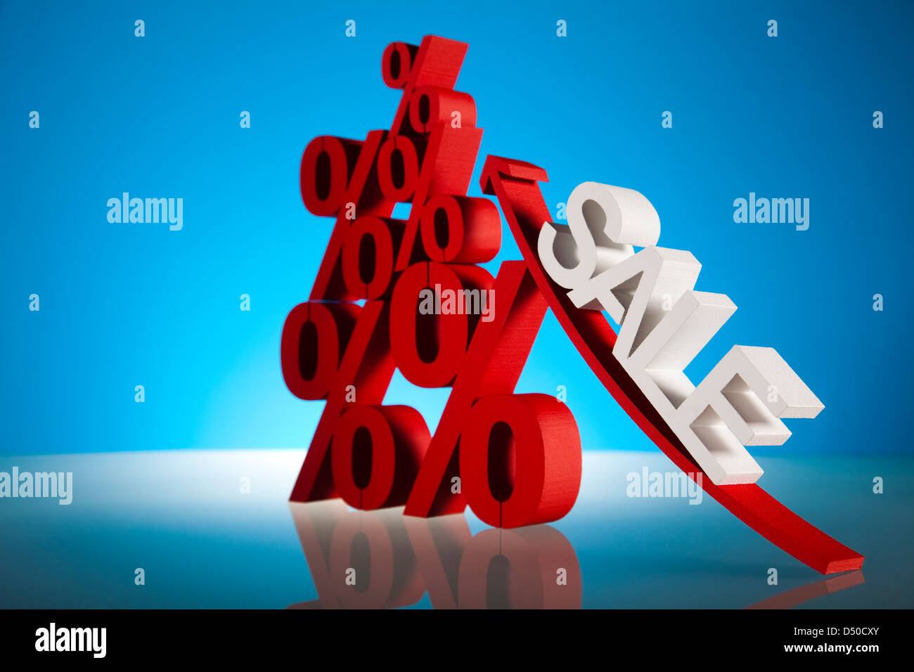 Sale background with percent Stock Photo - Alamy