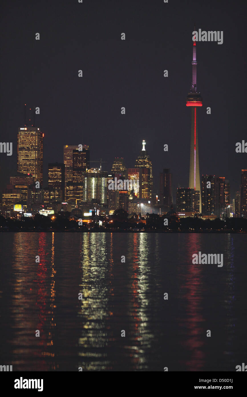 Night view of Toronto, Canada Stock Photo - Alamy