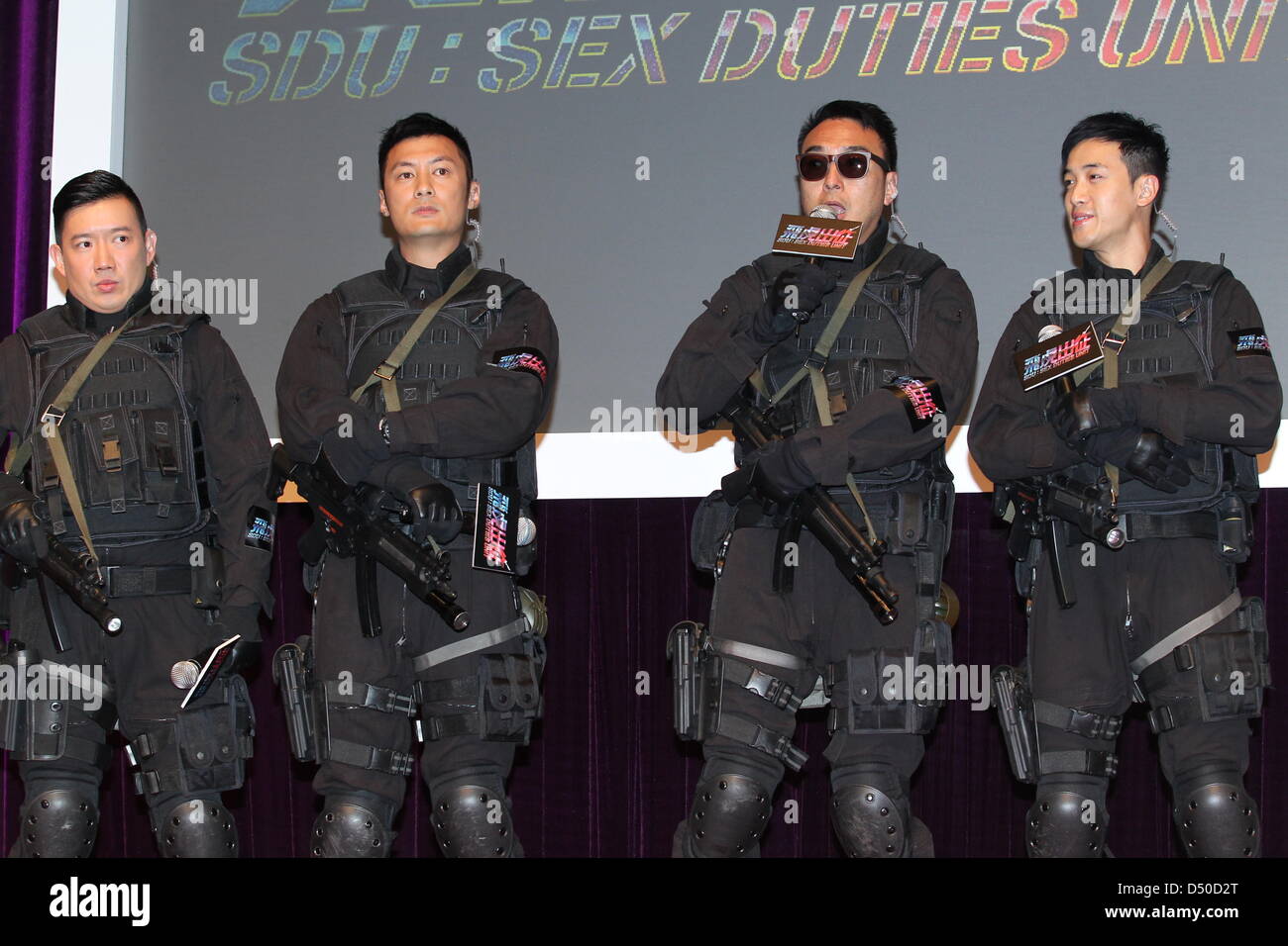 Shawn Yue at press conference of movie SDU: Sex Duties Unit in Hong Kong, China on Wednesday ...