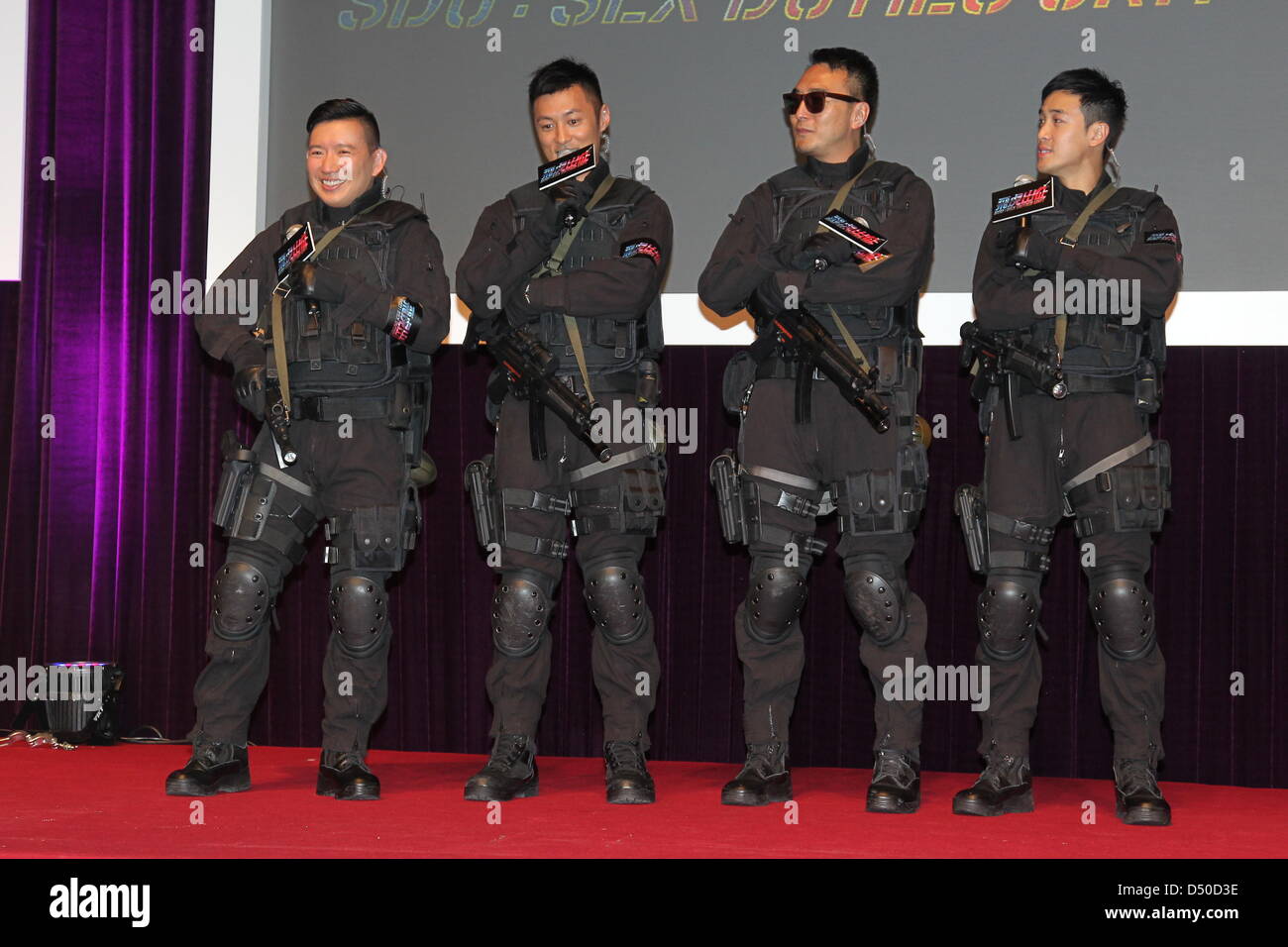 Shawn Yue at press conference of movie SDU: Sex Duties Unit in Hong ...