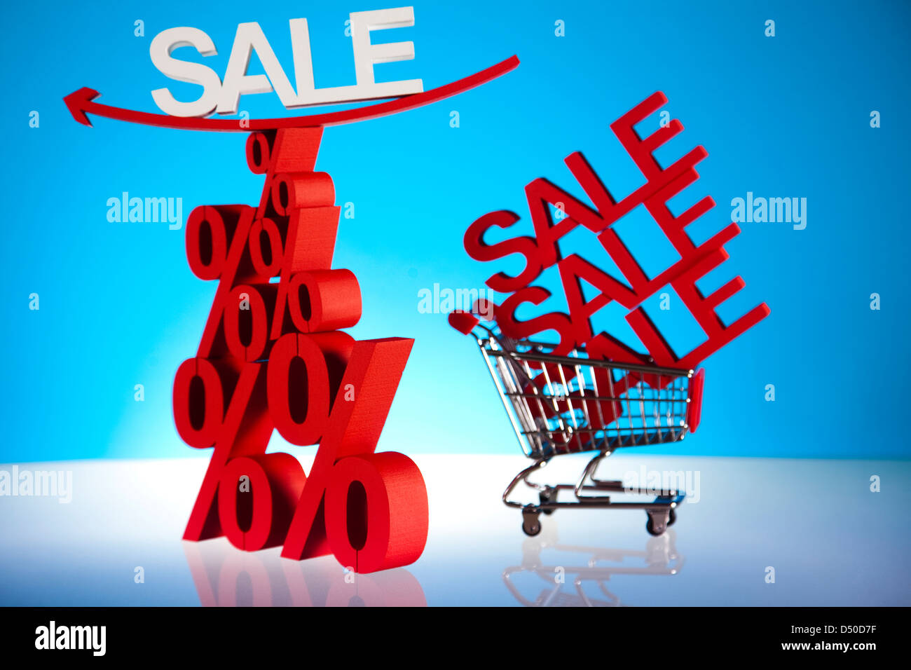 Sale background with percent Stock Photo - Alamy