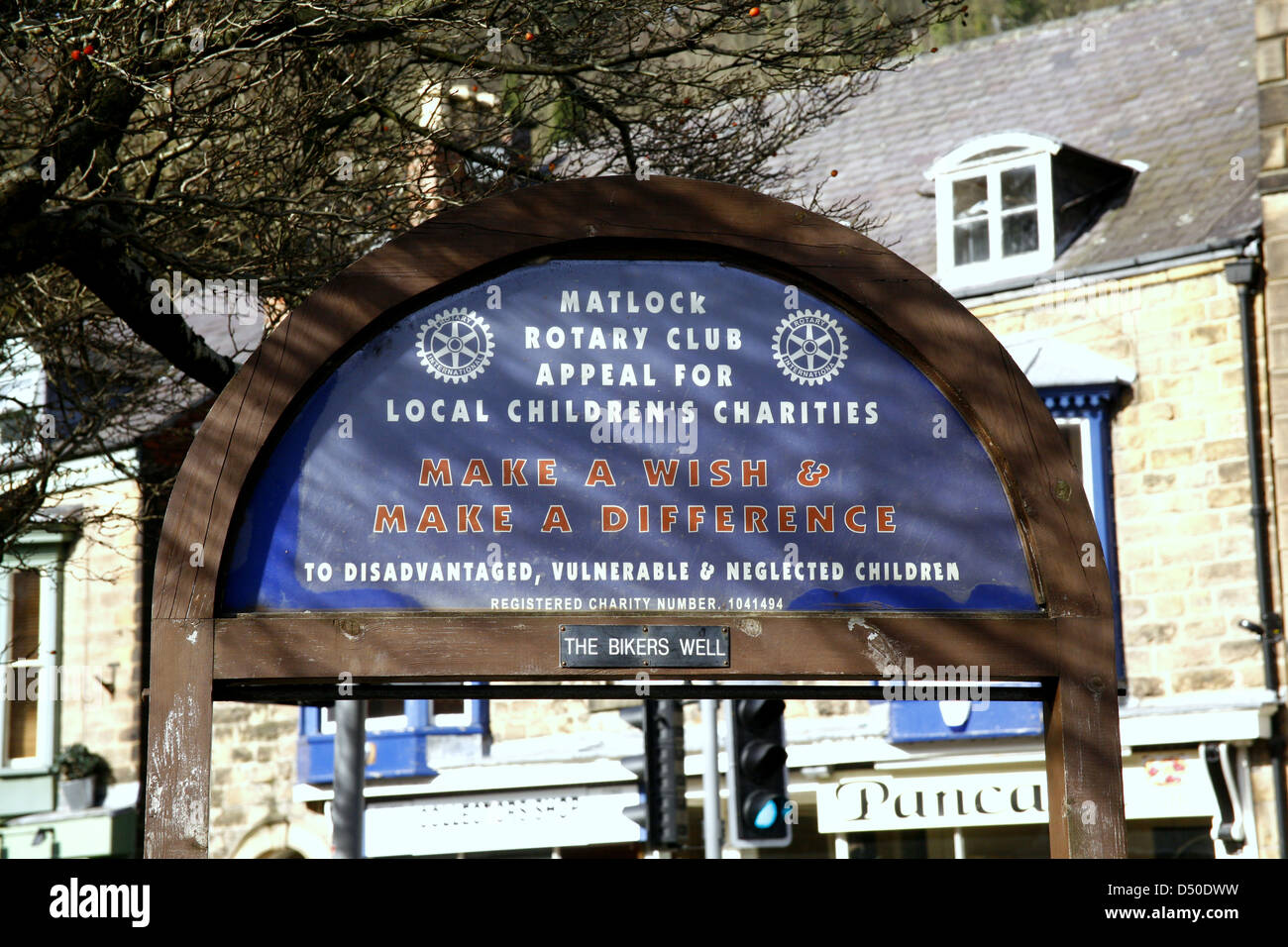 Charity Wishing Well, Matlock Bath, Derbyshire Stock Photo - Alamy