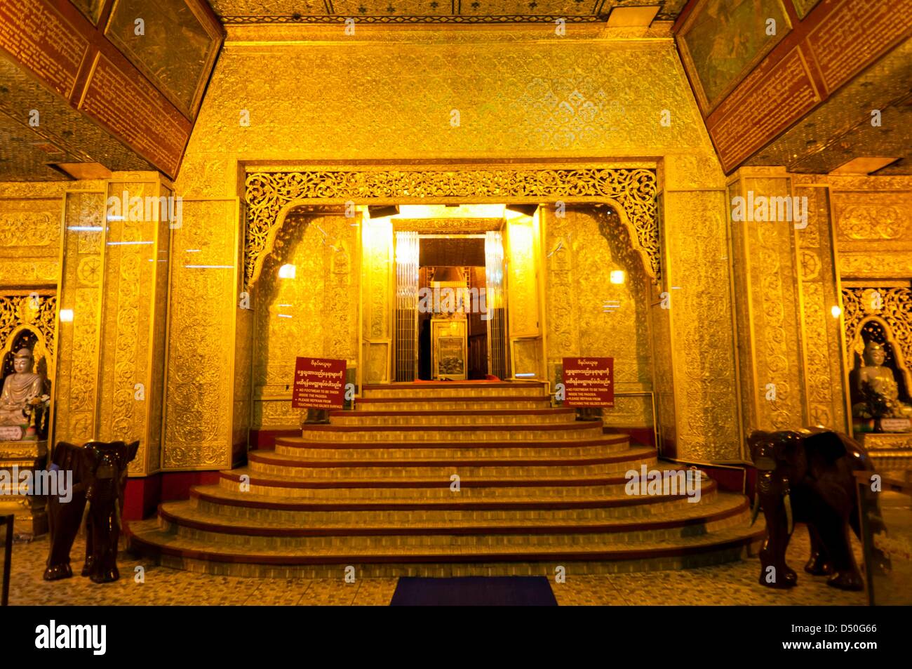 Yangon, Botataung Pagoda Stock Photo - Alamy