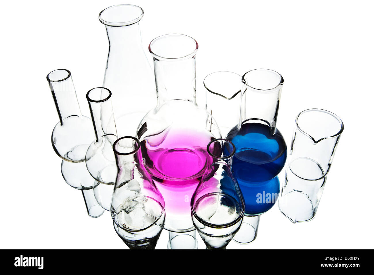 chemical laboratory equipment isolated Stock Photo - Alamy