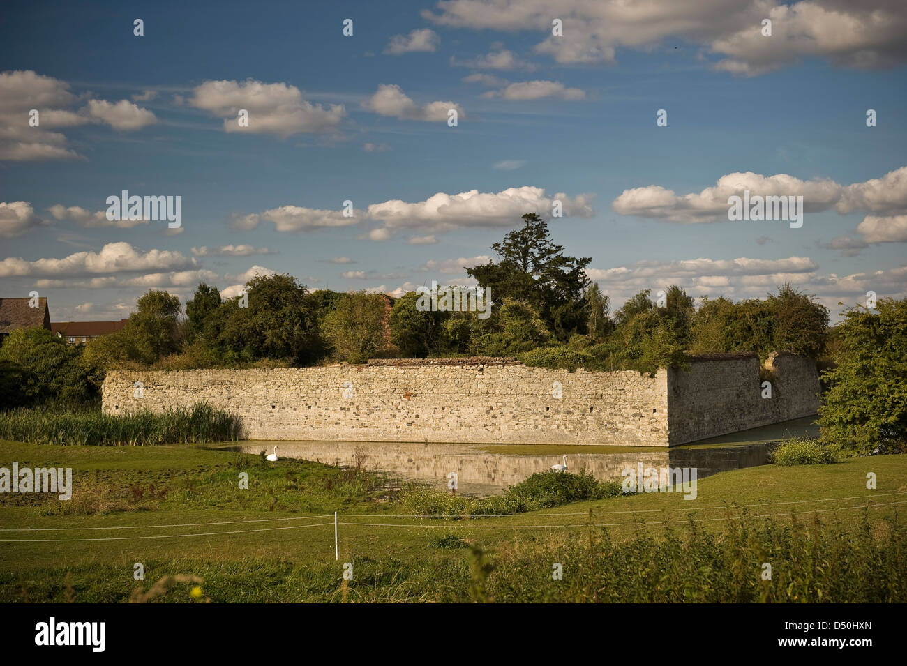 A moated Manor House that once belonged to Bishop Odo, half-brother of ...