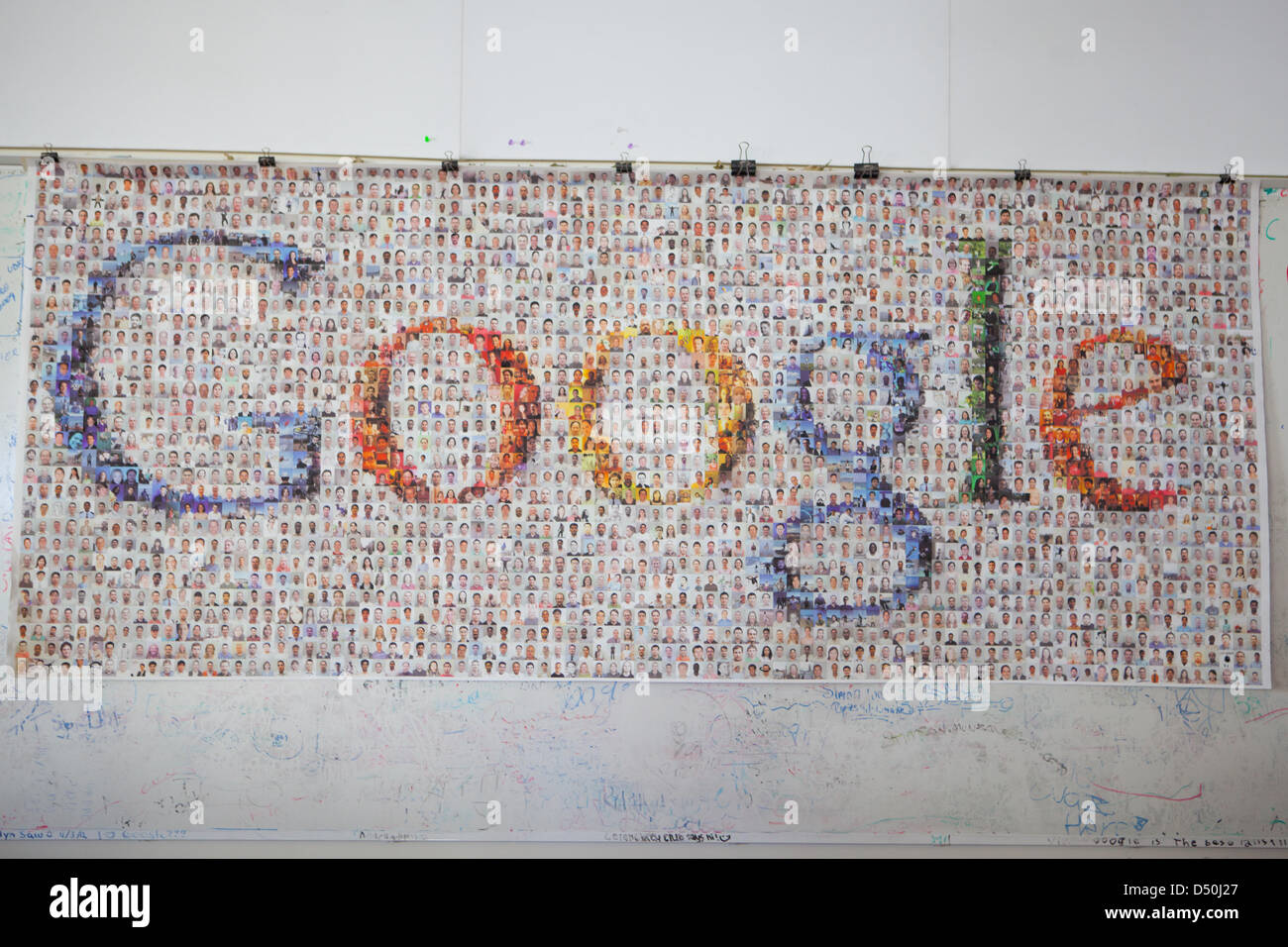 The company logo of Google is on display at the company headquarter in ...