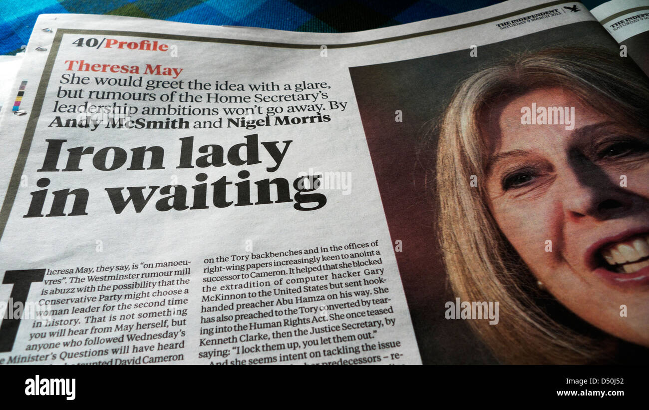 Lady and newspaper hi-res stock photography and images - Alamy