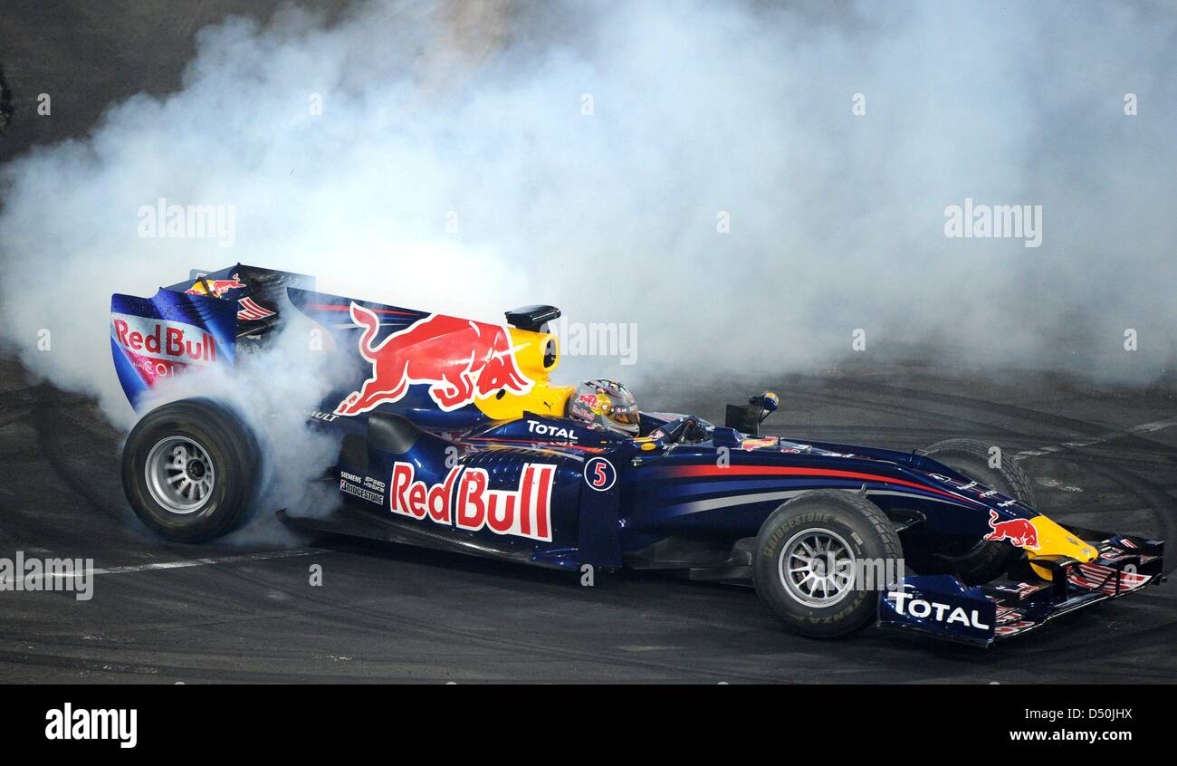 German Formula One World Champion Sebastian Vettel drives his car ...