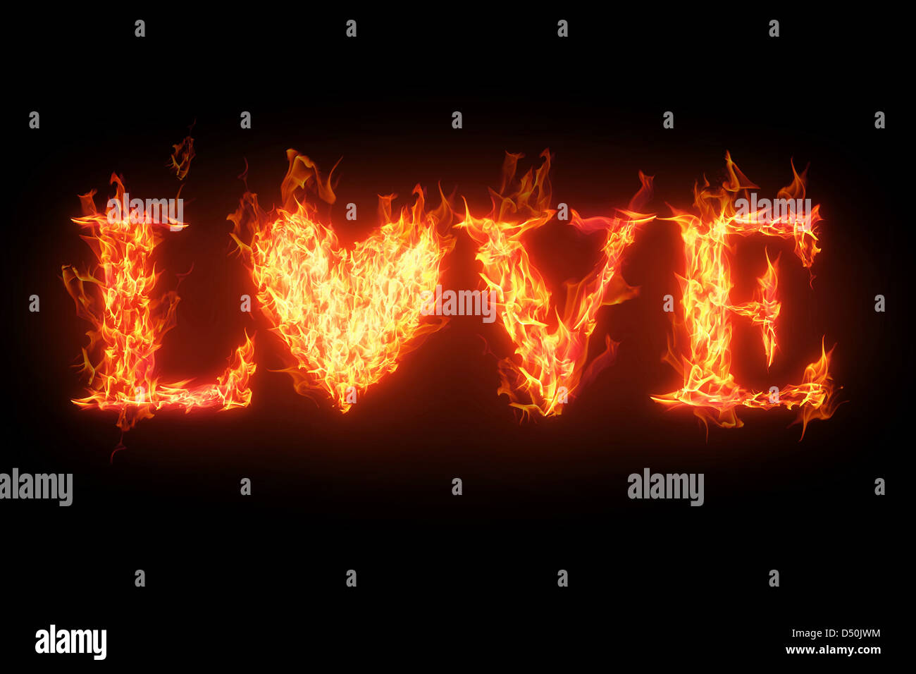 Fire Letter Love
