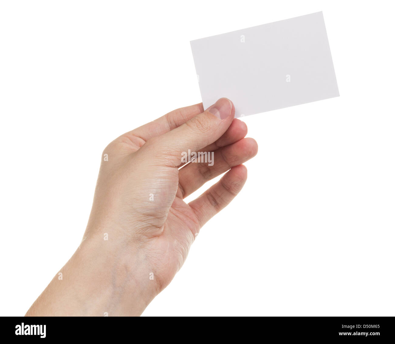 Hand deliver the card Cut Out Stock Images & Pictures - Alamy
