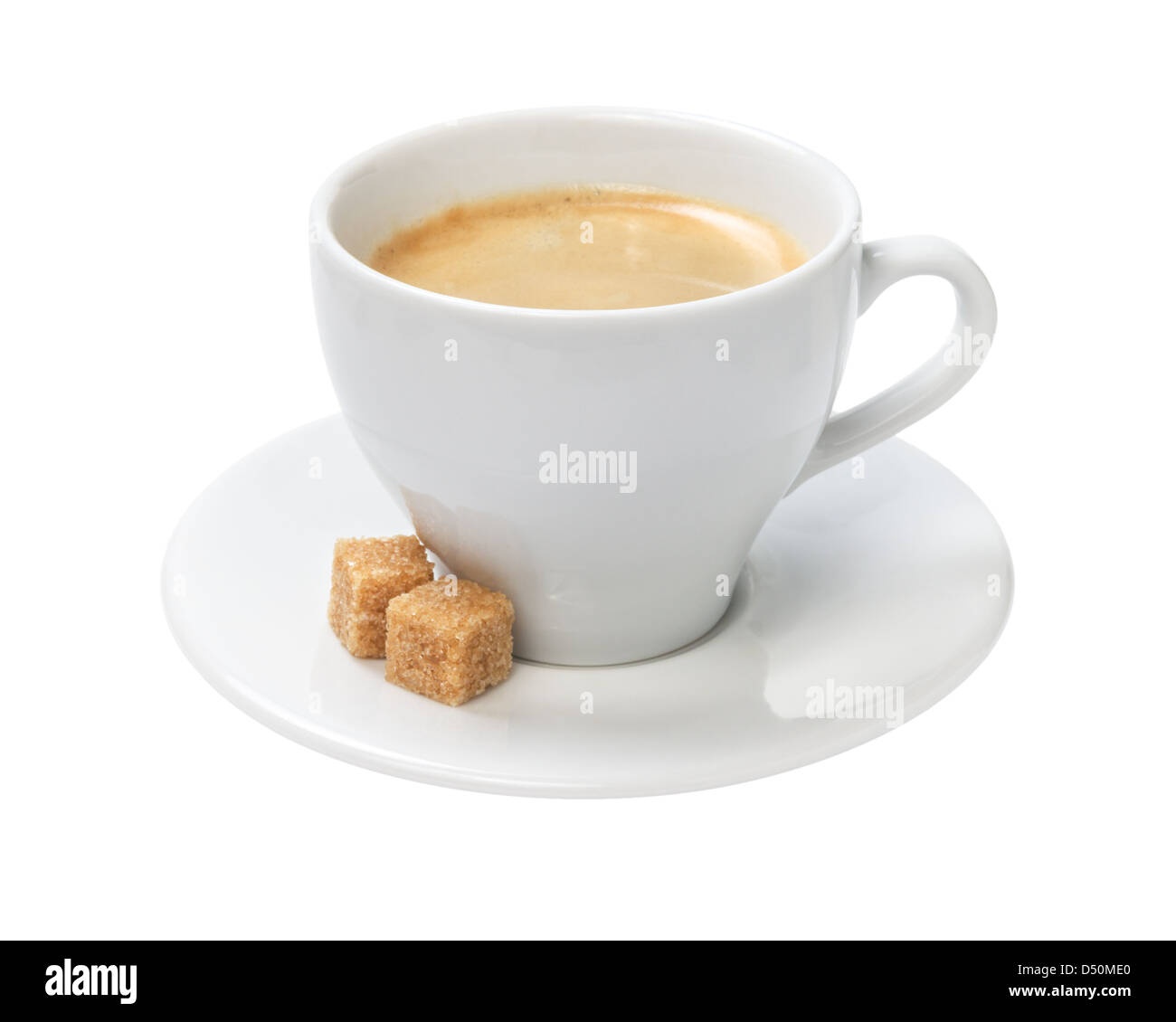 simple cup of espresso, isolated on white background Stock Photo - Alamy