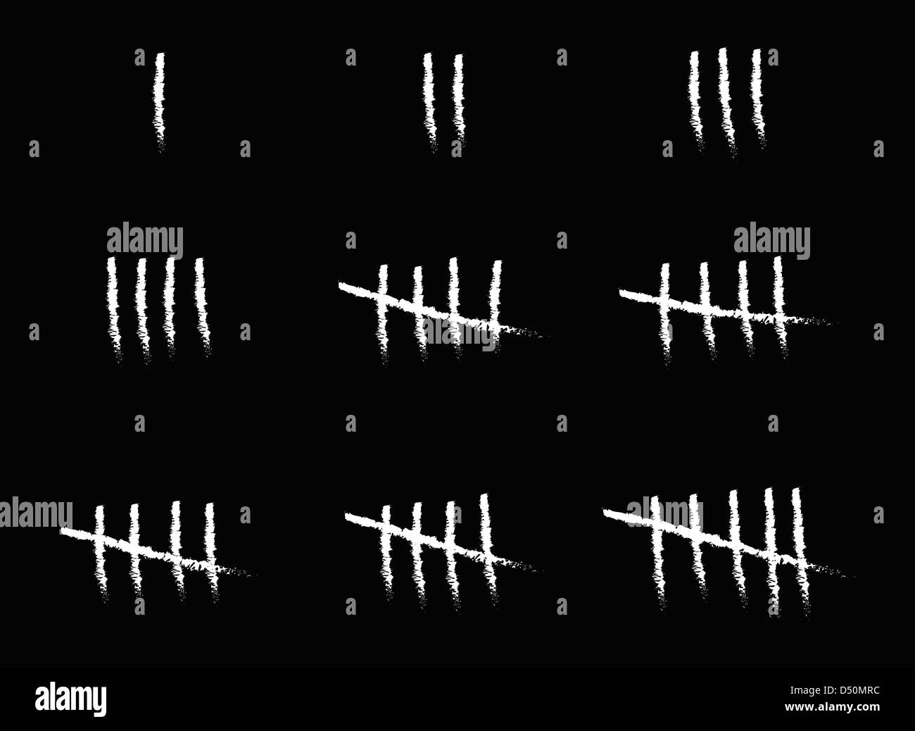 Strike chalk markings hi-res stock photography and images - Alamy