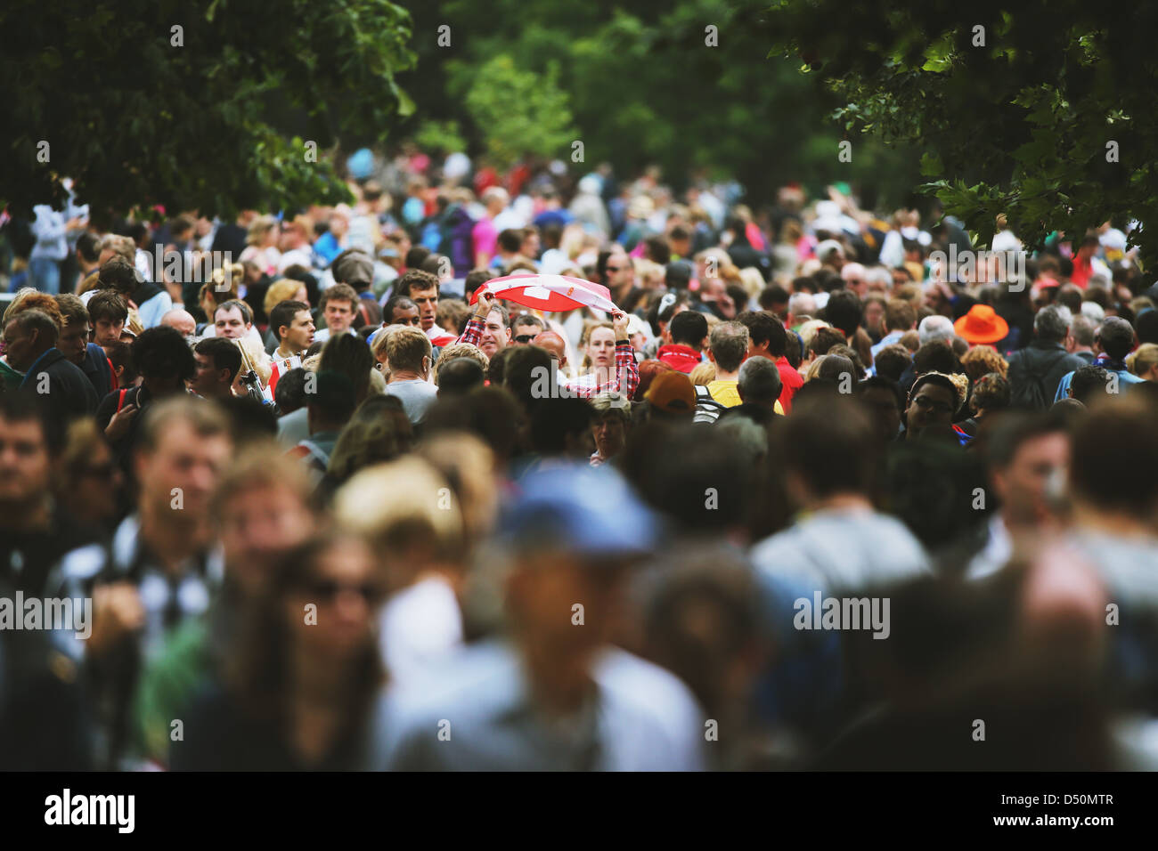 Busy crowd person hi-res stock photography and images - Alamy