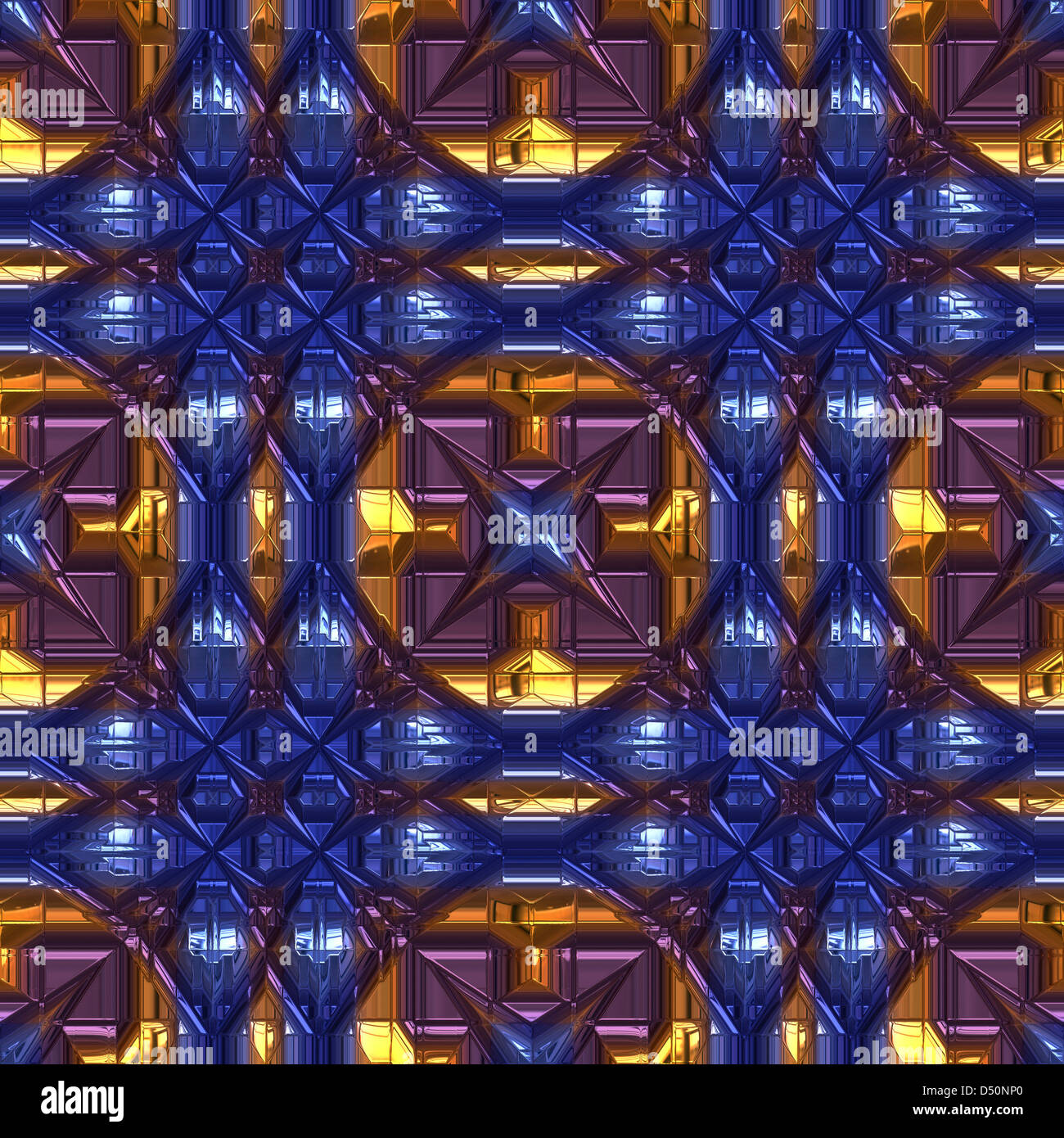 Luxury Metal Seamless Pattern - Hyper Realistic Illustration Stock ...