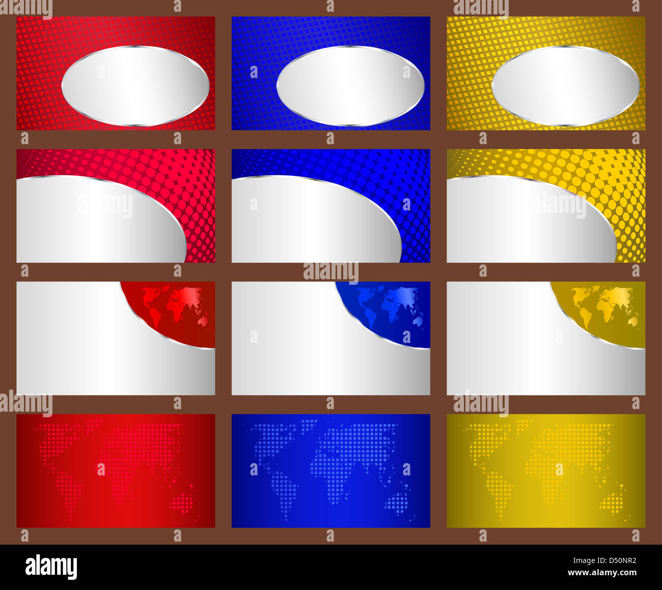 Set of backgrounds for business or credit cards Stock Photo - Alamy