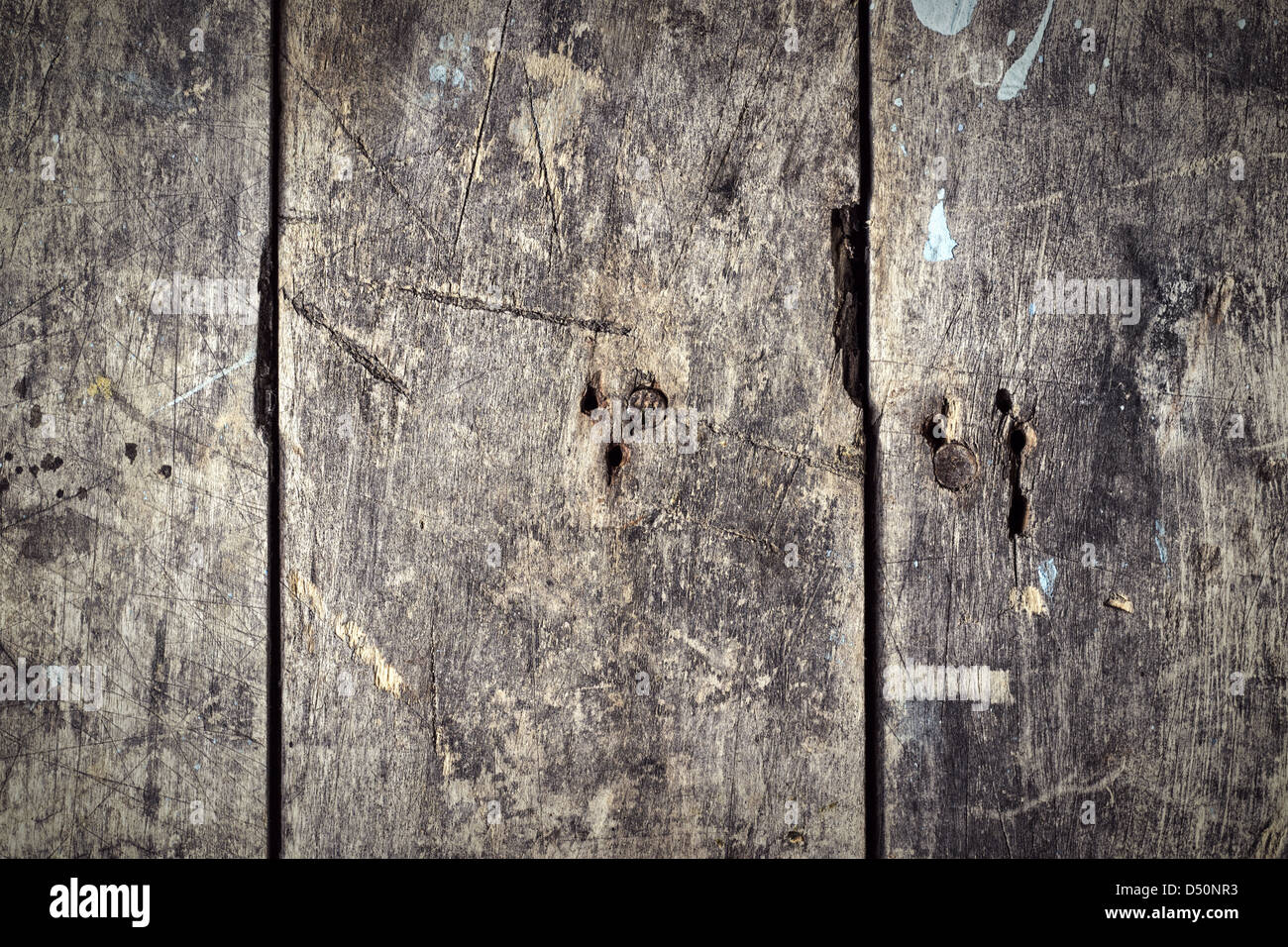 Old damaged wooden plank background Stock Photo - Alamy