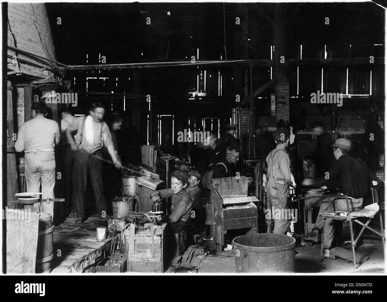 Child labor early 1900s child children working Black and White Stock ...