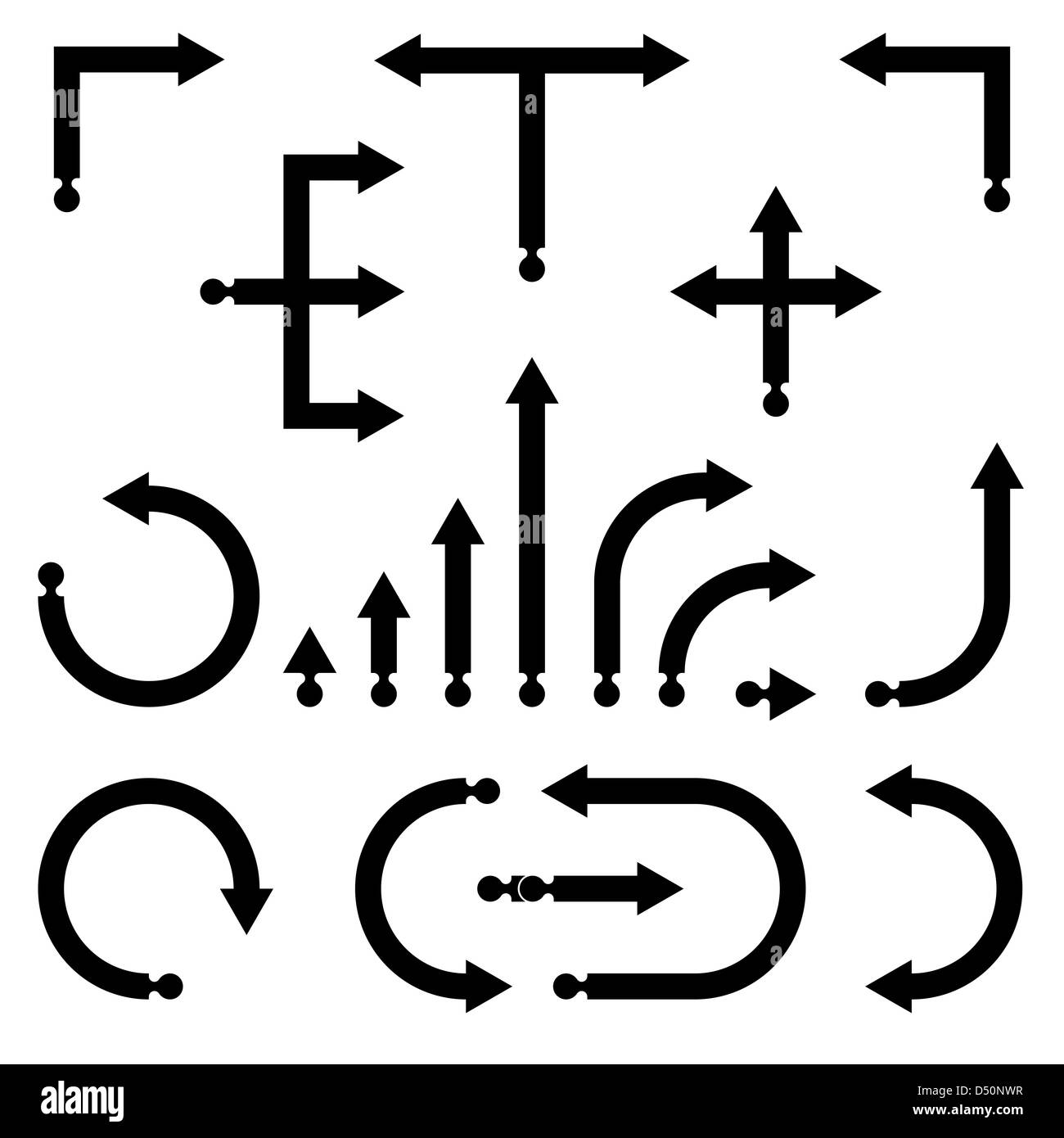 Curved arrow hi-res stock photography and images - Alamy